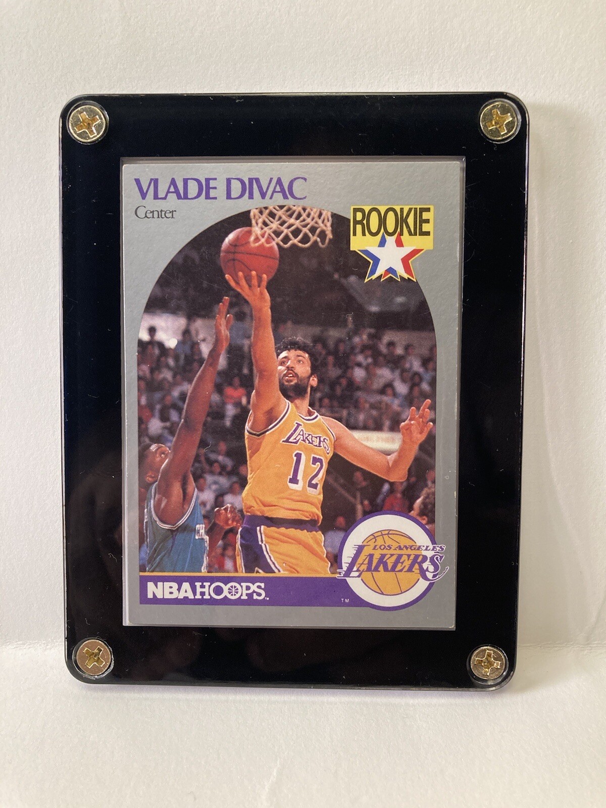 Vlade Divac Rookie Card #154 NBA Hoops LA Lakers With Ultra Pro Case ...