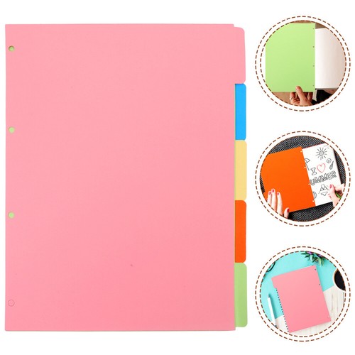 2 Sets Paginated Paper Book Binder Accessories Deviders Dividers | eBay