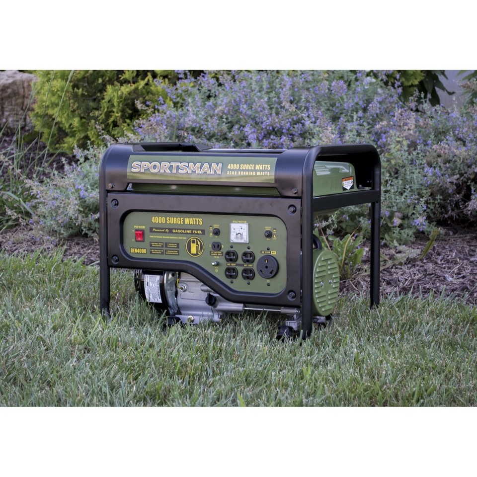 Sportsman GEN4000 4,000-Watt Portable RV Ready Gas Powered Generator ...