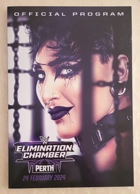 WWE Program Perth Elimination Chamber 2024 Rhea Ripley | eBay