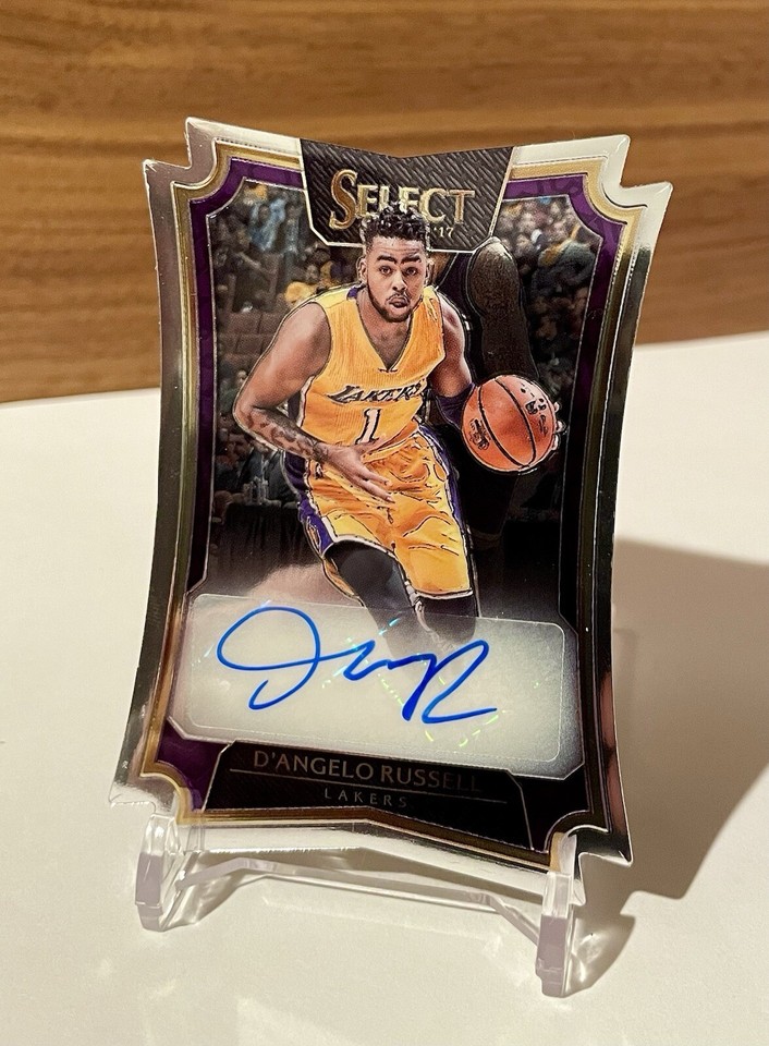 2016-17 D'Angelo Russell Auto /49 Panini Select Prizm Die-Cut #13 ...