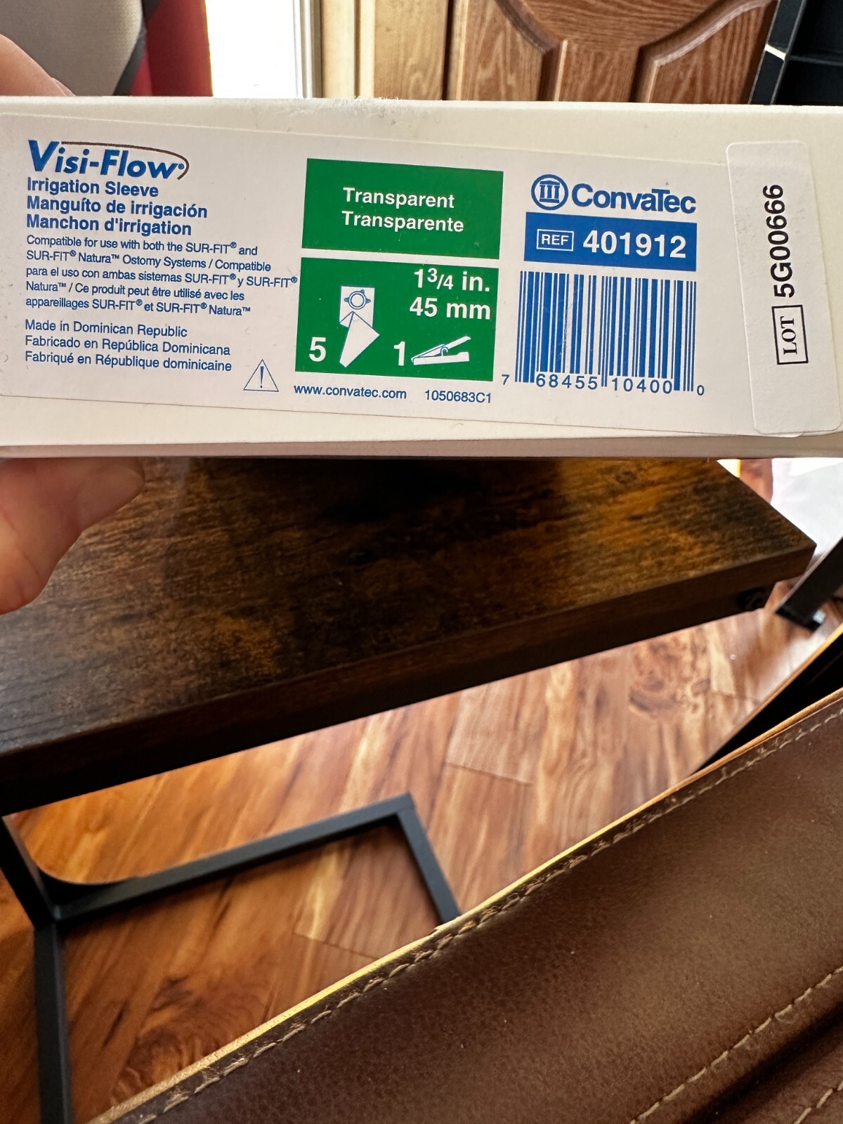 Convatec Visi-Flow 1-3/4" Transparent Ostomy Irrigation Sleeve 401912 5 ...