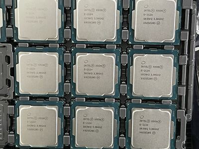 Intel Xeon E-2124 3.3 GHz CPU 8MB LGA1151 4 Cores 4 Threads 71W DDR4 ...