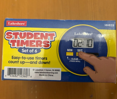 Lakeshore Student Timers (Set Of 6) Count Up And Down HH828 | eBay