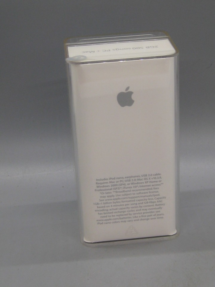 Apple iPod Nano A1199 2GB 2nd Generation Silver MA477LL/A New Sealed ...