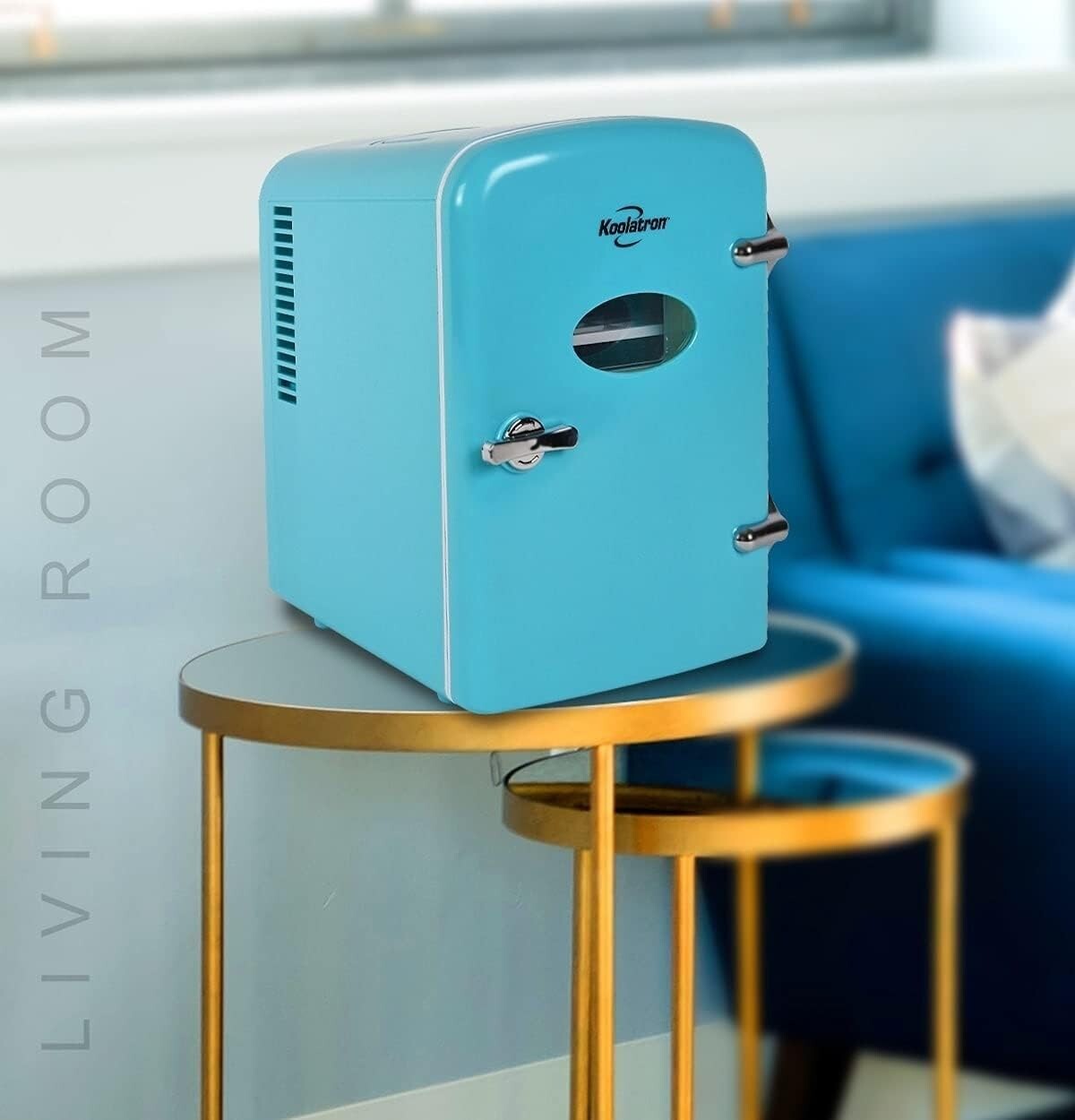 Portable Mini Fridge 6 Can 4 Liter Retro Small Refrigerator Cooler ...