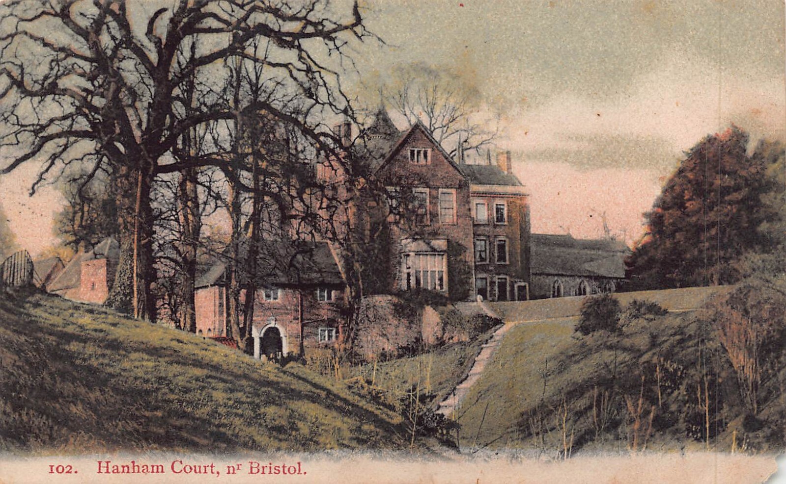 BRISTOL SOMERSET ENGLAND~HANHAM COURT~1905 AVONVALE SERIES POSTCARD | eBay