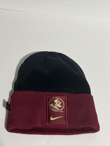 Florida State Seminoles Nike Sideline Beanie Burgundy One Size Fits All ...