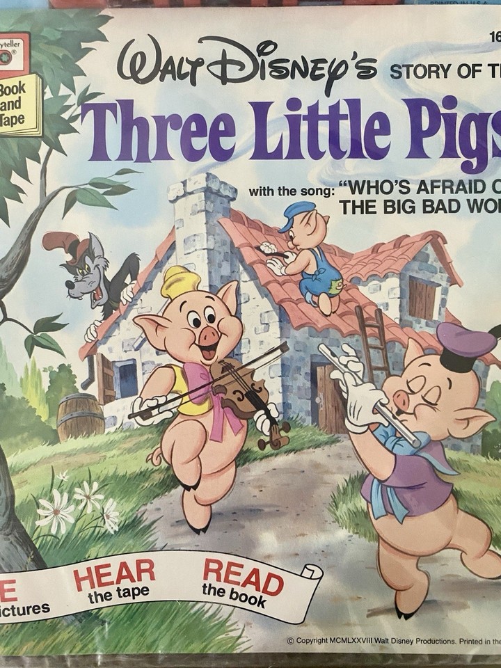 Vintage Disney Storyteller Three Little Pigs | eBay