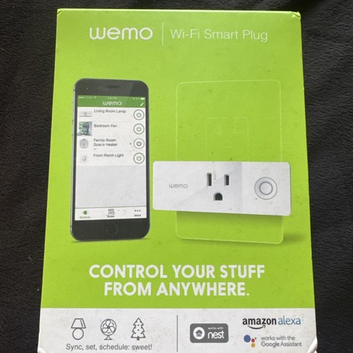 WeMo WiFi Enabled Mini Smart Plug - White (F7C063) Compatible With Nest, Alexa | eBay