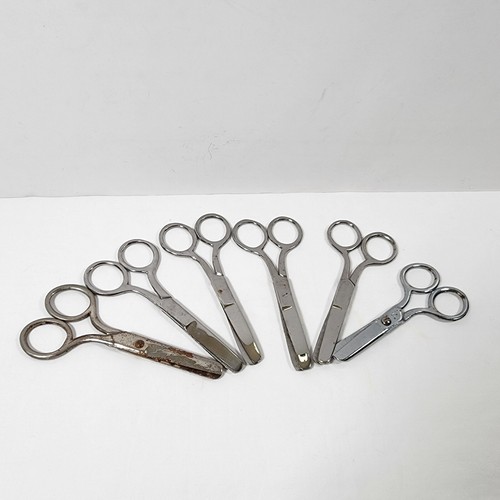 VTG Metal Child School Scissors Lot Of 6 Metal Handle Blunt Tip | eBay
