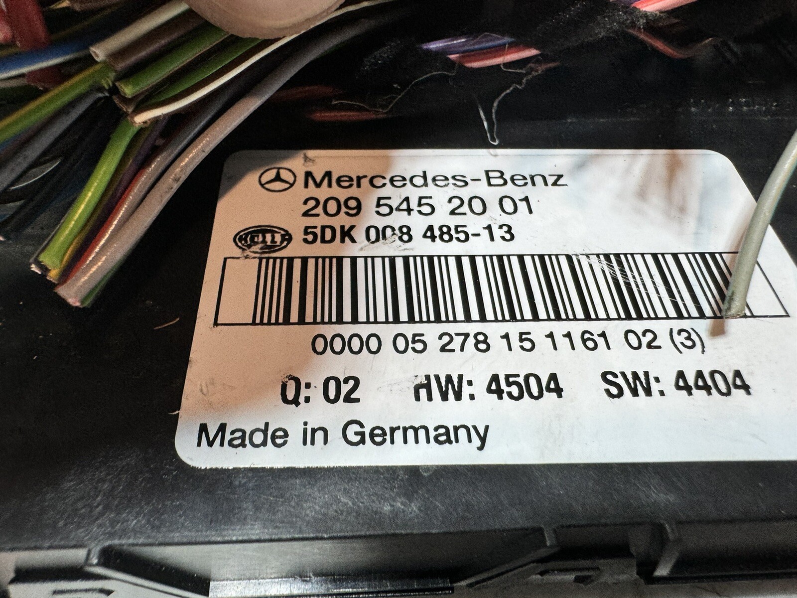2001-2009 MERCEDES W203 C230 C280 CLK350 FRONT SAM FUSE BOX RELAY ...