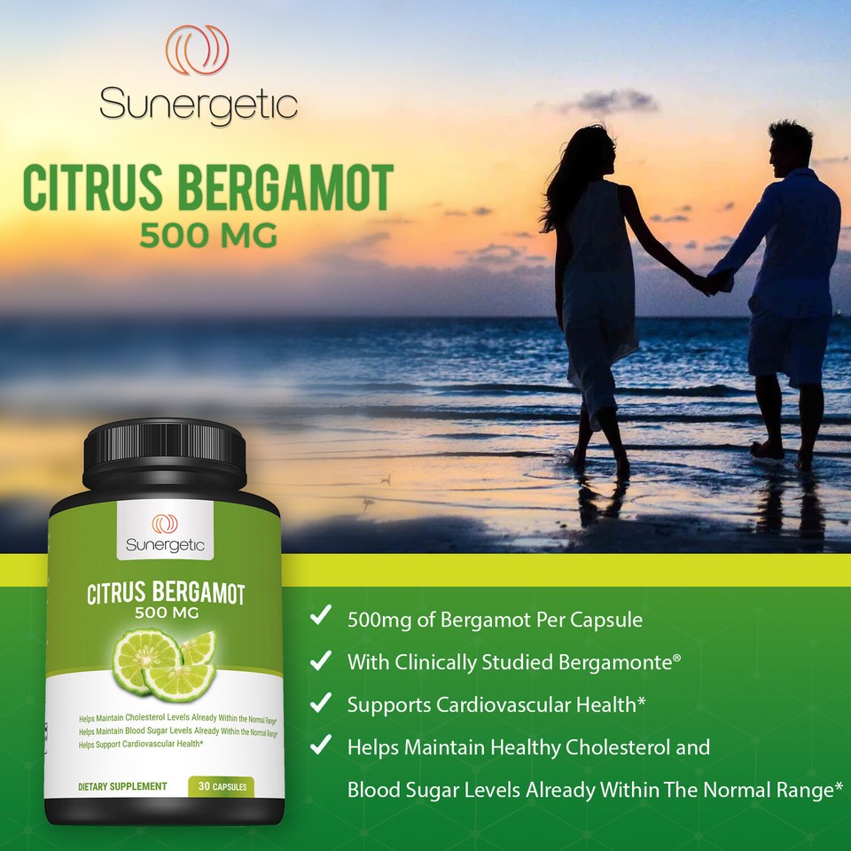 Premium Citrus Bergamot Capsules-With Clinically Studied Bergamonte®-30 ...