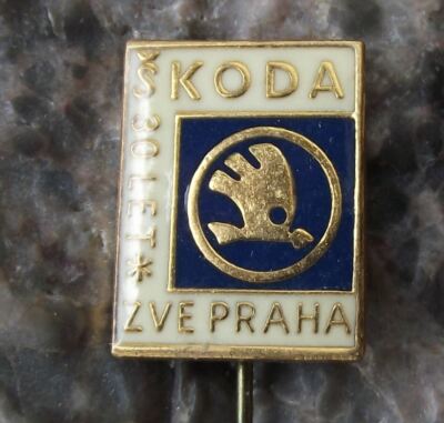 Antique Skoda Prague Praha 30th Anniversary Car Autos Advertising Logo ...