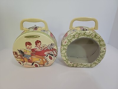 Vintage Moda To Go Wee Play American Jane Round Lunch Box Pail Quilt ...