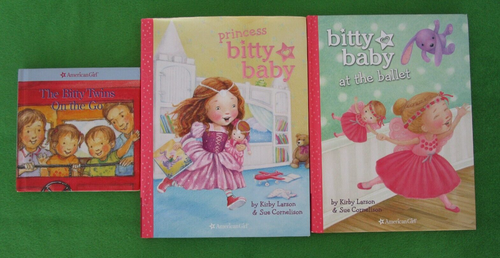 LOT 3 HC AMERICAN GIRL BITTY BABY BOOKS: TWINS ON THE GO;PRINCESS; AT ...