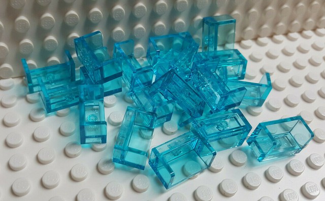 Lego Trans-Light Blue 1x2x1 Panel - Lot of 20 - New (V) | eBay