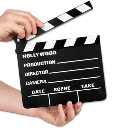 3 Pack New Hollywood Clapboard Clapper Clap Board Movie Sign Director ...