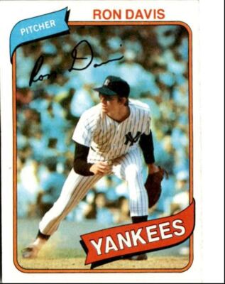 1980 Topps Baseball Cards Ron Davis Rookie P New York Yankees #179 | eBay