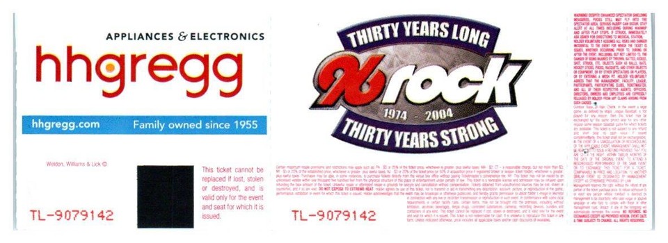 Fishbone Concert Ticket Stub April 29 2005 Atlanta Georgia Untorn | eBay