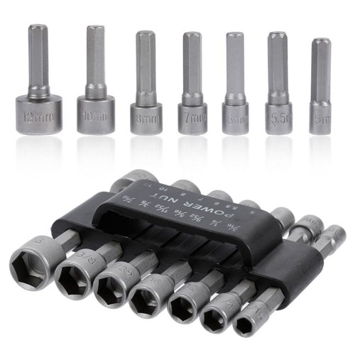 14 PCS Hexagonal Handle Screw Sleeve Socket Adapter Screwdriver Bits ...