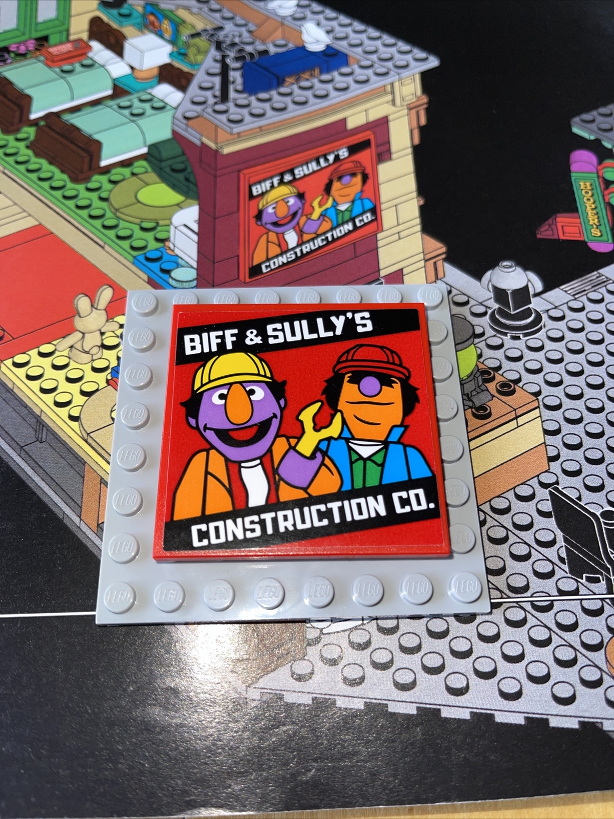 Lego Ideas 21324 123 Sesame Street Biff Silly’s Construction Sign ...