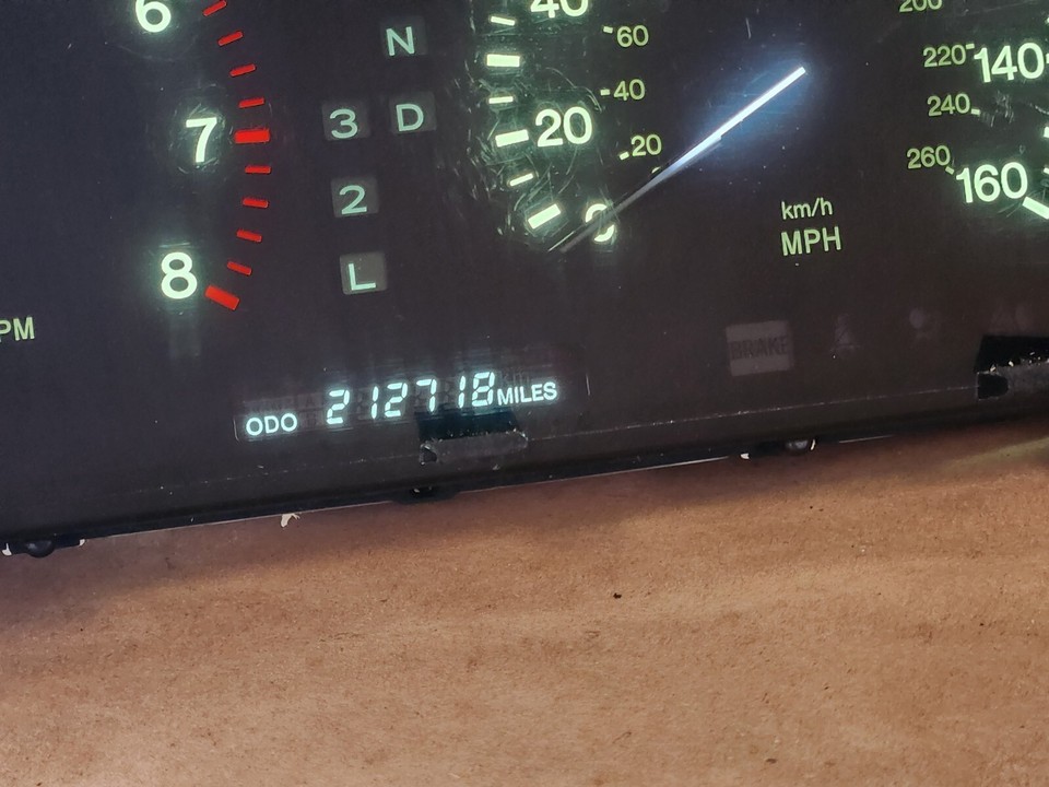 95 96 97 LEXUS LS400 INSTRUMENT CLUSTER GAUGE SPEEDOMETER OEM 212k ...