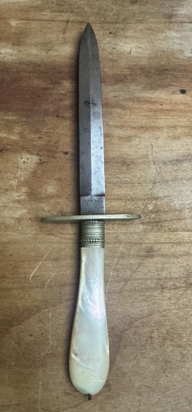 Antique NON XLL Joseph Allen & Son, Pearl Handle Garter Dagger Knife ...