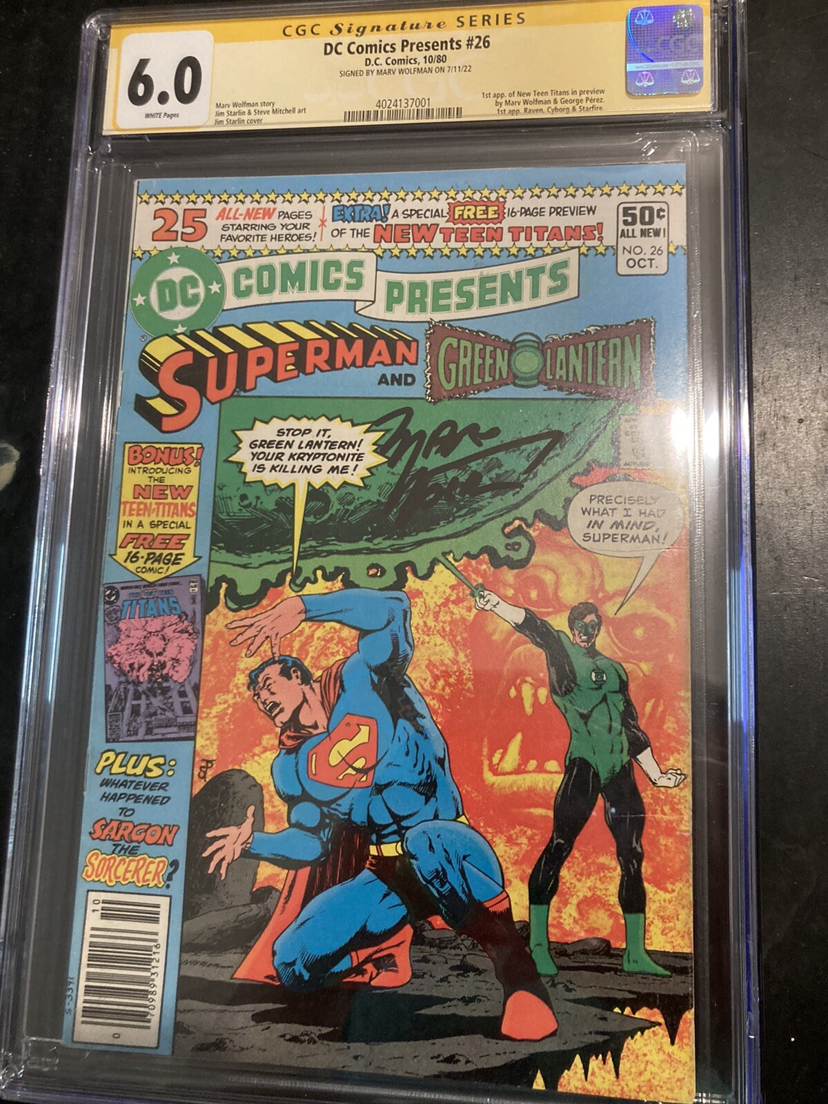 DC Comics Presents 26 CGC SS 6.0 Newstand Copy | eBay