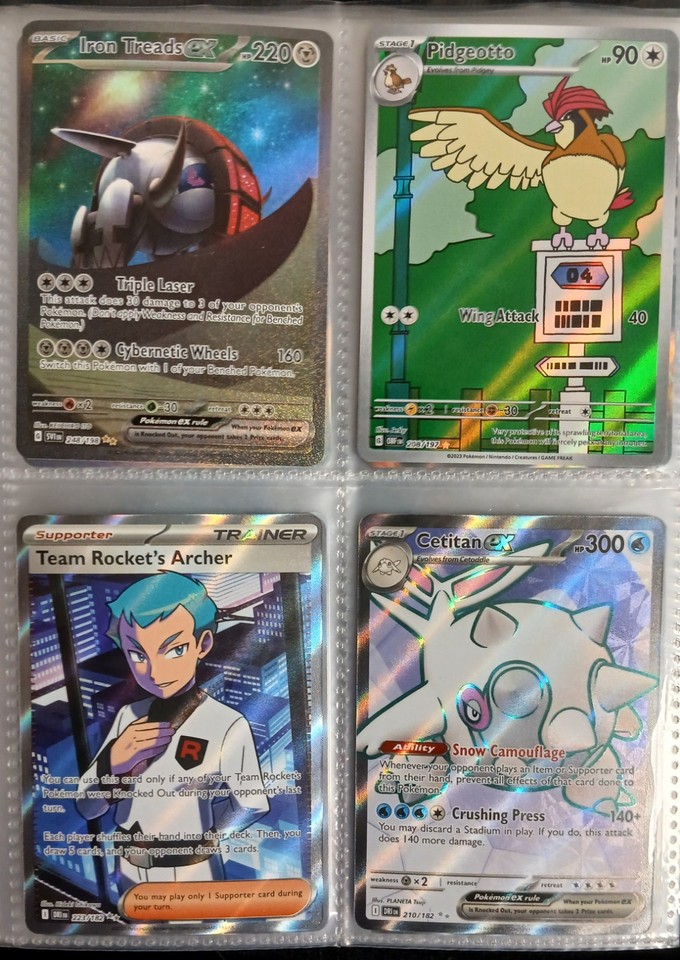 Pokemon Card Collection 50 Rare/Promo/Secret Rare Cards With Binder | eBay