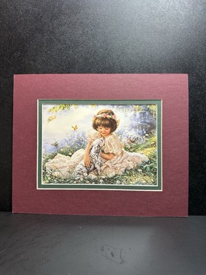 Sandra Kuck Puppy Love Art Print Red Cardboard Frame 10 x 8 Matte ...