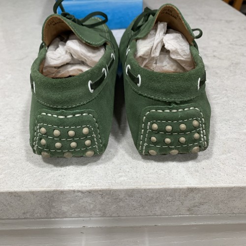 Mike Konos Men's Size 10.5M Green Suede Moccasins Driving Shoes | eBay
