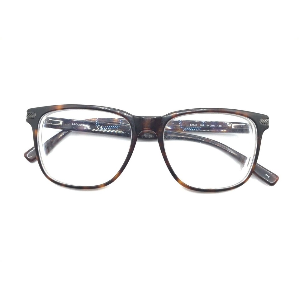 Lacoste L2840 220 Tortoise Brown Eyeglasses Frames 54-16 150 Designer ...