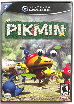 RARE ORIGINAL VINTAGE NINTENDO GAMECUBE "PIKMIN" BLACK LABEL GAME ...