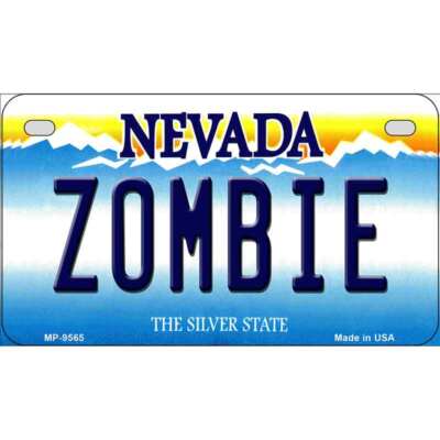 Zombie Nevada Novelty Metal Motorcycle Plate MP-9565 | eBay