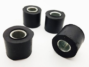 UNIVERSAL INSERTED METAL RUBBER BUSH SHOCK ABSORBER | eBay