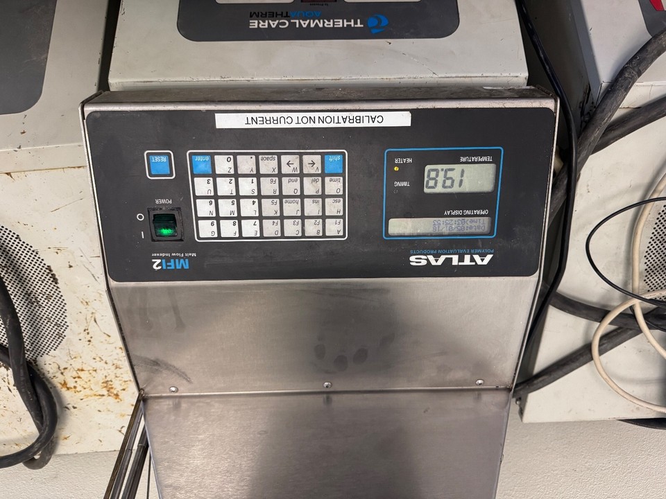 Atlas MFI2 Melt Flow Indexer Extrusion Plastometer Dynisco MF12 ...