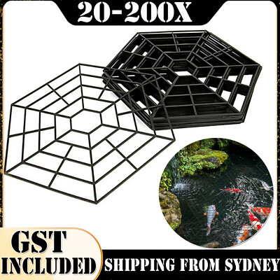 20-200PCS Floating Pond Protectors Plastic Net Fish Guard Grid Cover ...