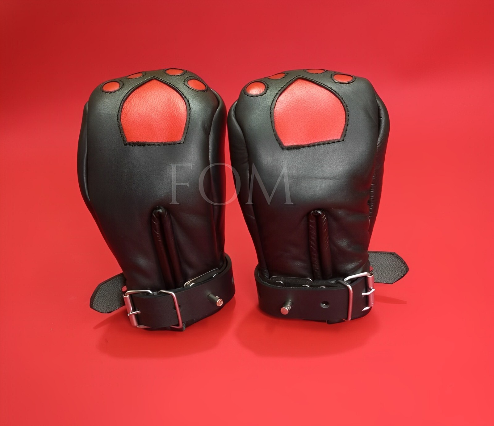 Leather Puppy Paws Mitts Dog Gimp Gloves Bondage Fist Mitts Cosplay | eBay