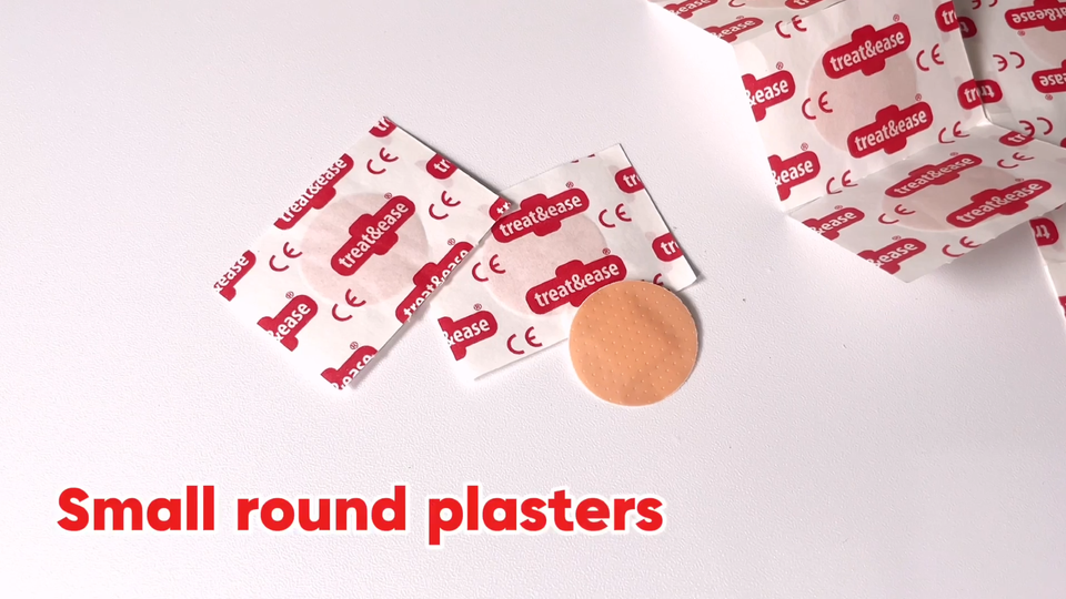 200 Round Spot Plasters 2.5cm Small Sterile Washproof First Aid Wound ...