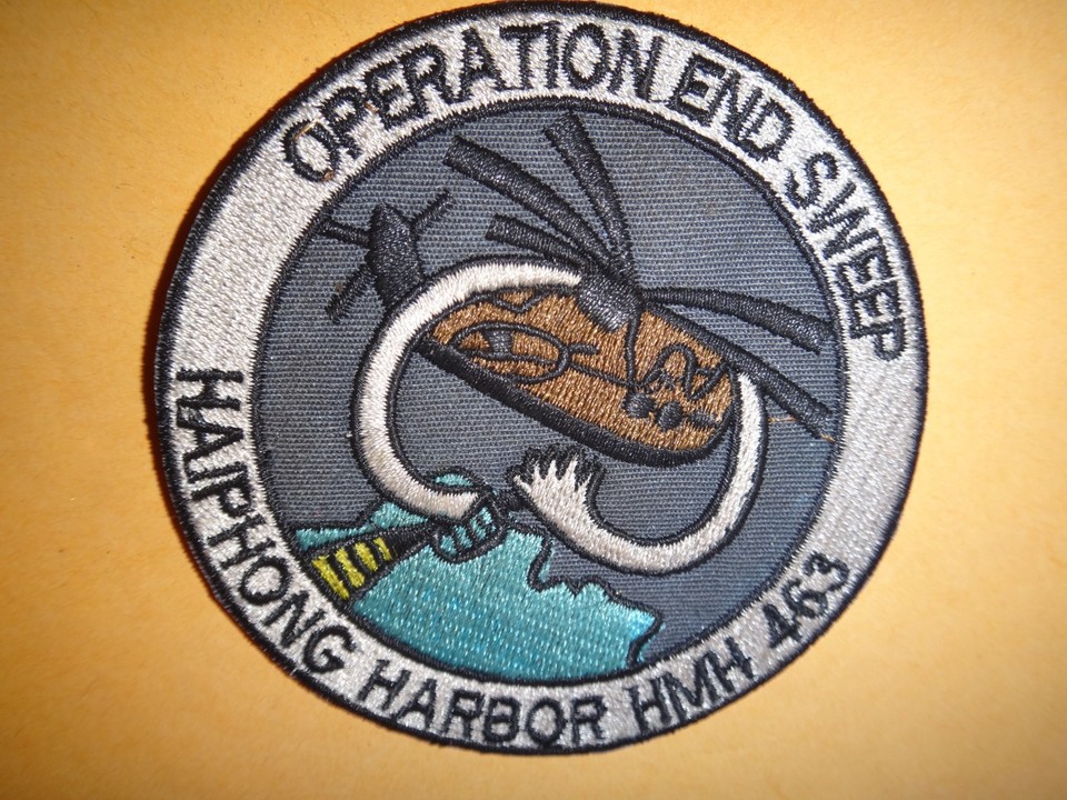 USMC HMH-463 Operation END SWEEP At HAI PHONG Harbor Vietnam War Patch ...