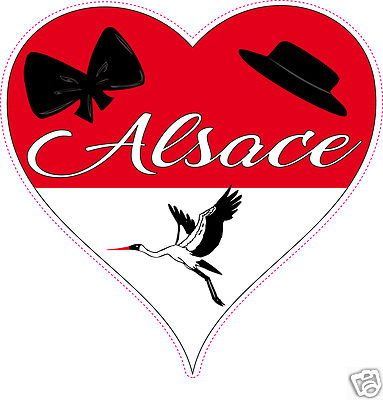 2 x Sticker autocollant Coeur ALSACE | eBay
