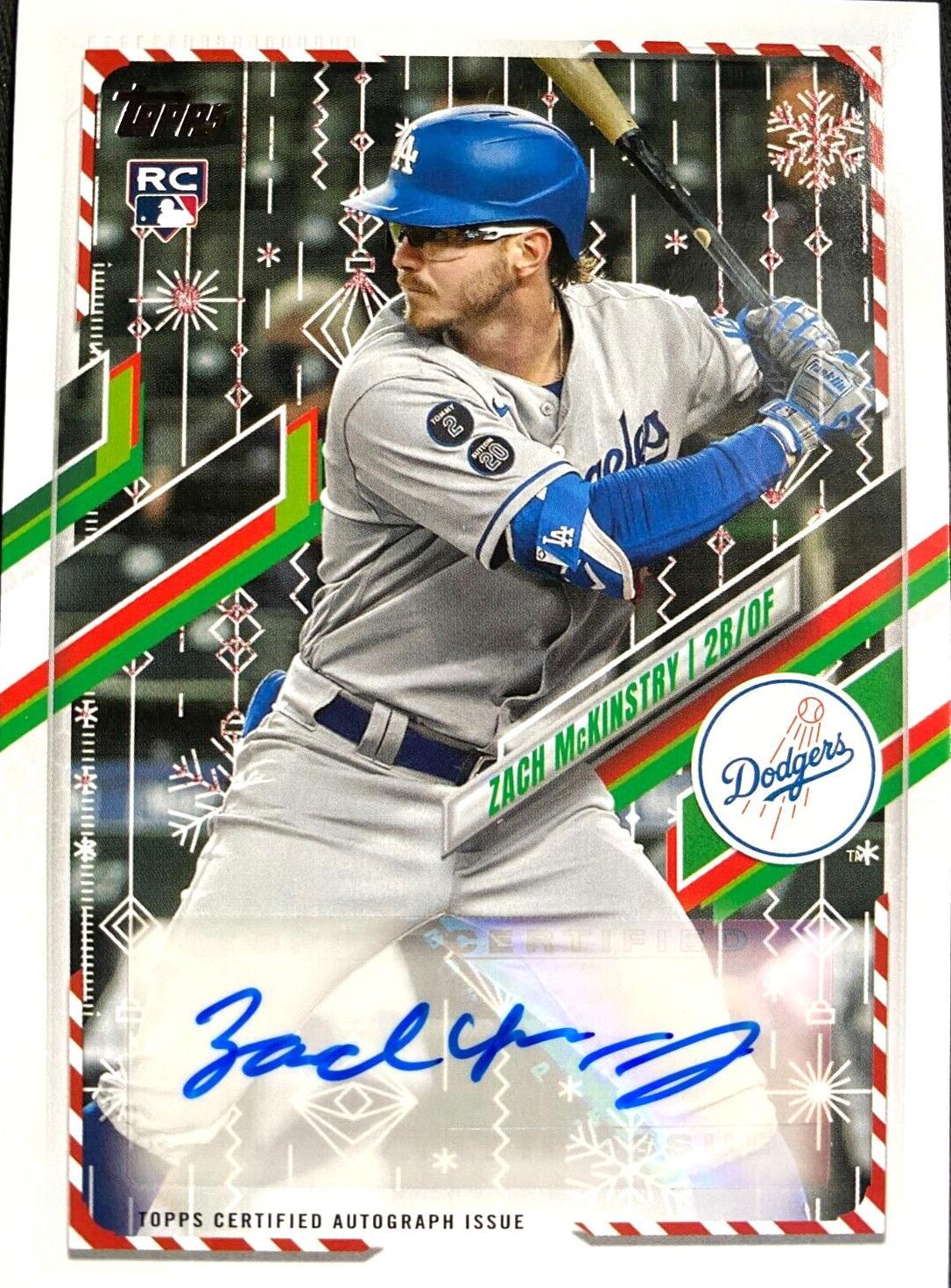 2021 Topps Holiday - Walmart Mega Box Autographs Zach McKinstry #WHA-ZM ...