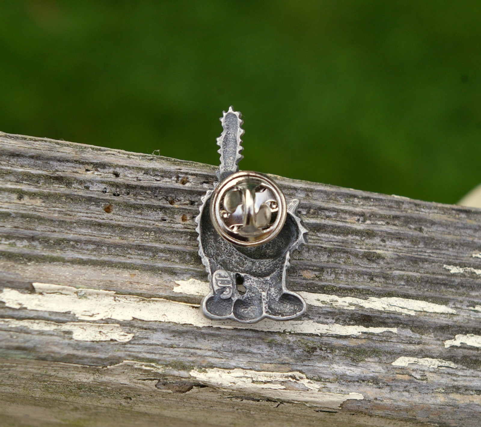 Scared Cat Hair Standing Up Halloween Silver Tone Metal JJ Jonette Pin ...