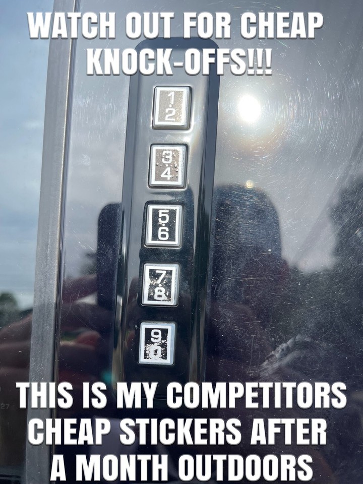 Ford KEYLESS ENTRY Door Keypad Sticker DECALS Navigator F150 Excursion ...