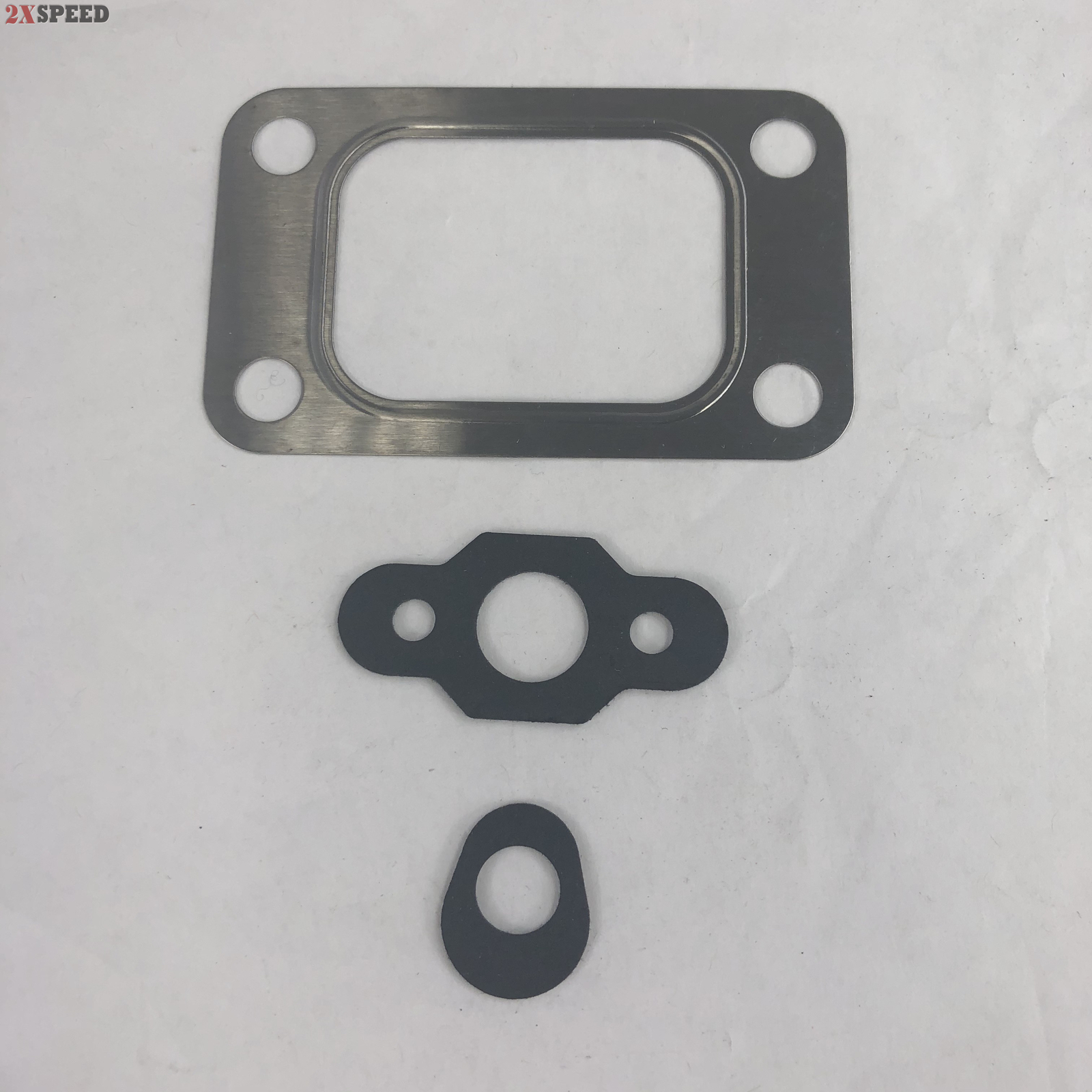 Turbo T3 T3/T4 4 Bolt Oil Feed Drain Return Gaskets Sainless Steel ...