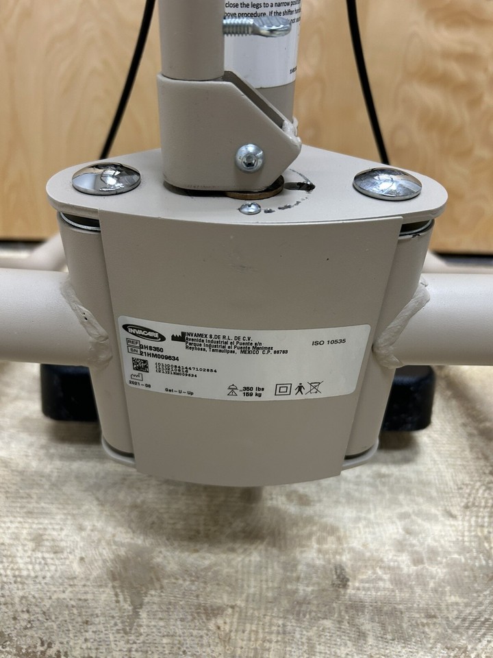 Invacare Get-U-Up Hydraulic Sit to Stand Patient Lift 350 lb Capacity ...
