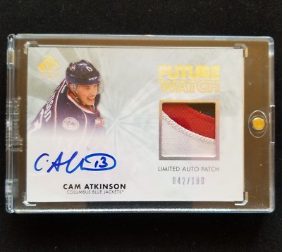 CAM ATKINSON 2011-12 SP Authentic Future Watch Patch Auto RC 42/100 ...