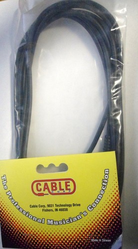 Cable Corp 10' Molded End Straight to Right Angle Bulk Instrument Cable ...