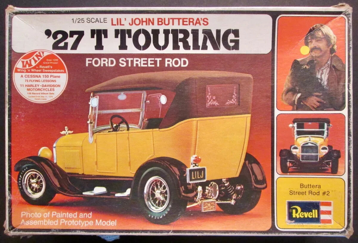 Revell 27 Model T Touring Lil John Buttera 1 25th Scale #h-1334 Factory ...
